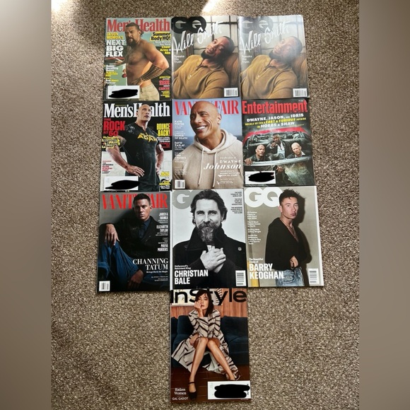 GQ | Other | Lot Of Dc Actors Magazines Will Smith Jason Momoa Dwayne ...